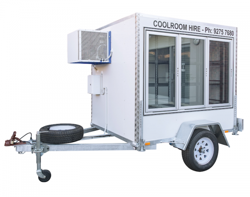 Glass Door Cool Room - Auswest Coolrooms Hire Perth